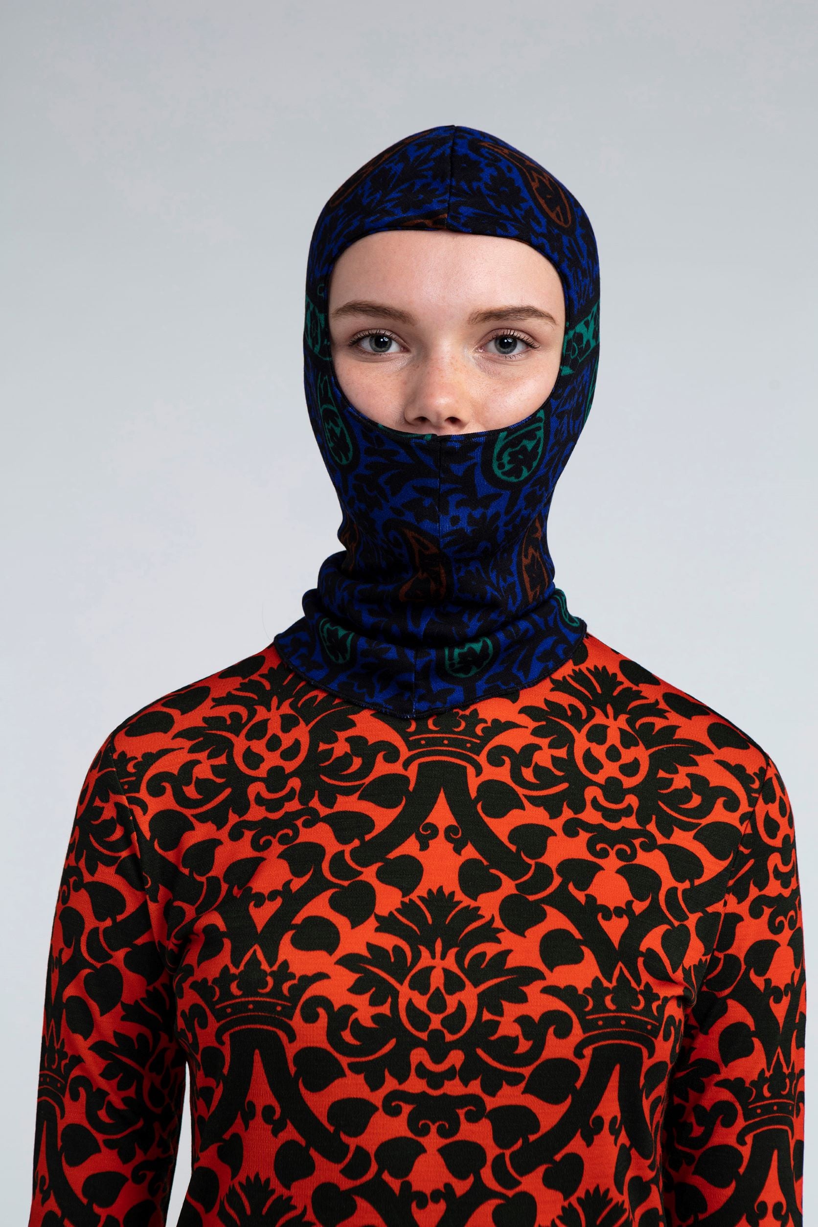 BALACLAVA WOOL INDIAN FORREST BLUE– Frei Und Apple